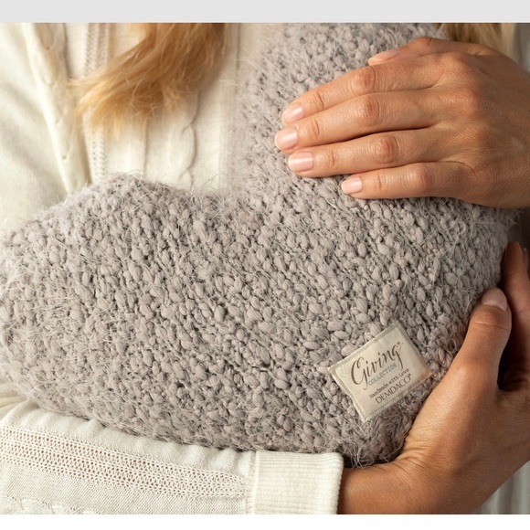 Demdaco | Bedding | Demdaco Giving Heart Weighted Pillow Taupe | Poshmark